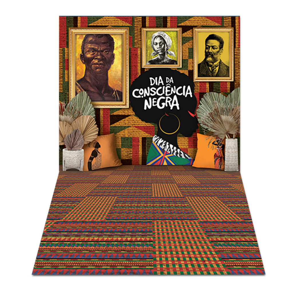 Fundo Fotográfico Consciência Negra Em Tecido PN-01297 - V Painel ...