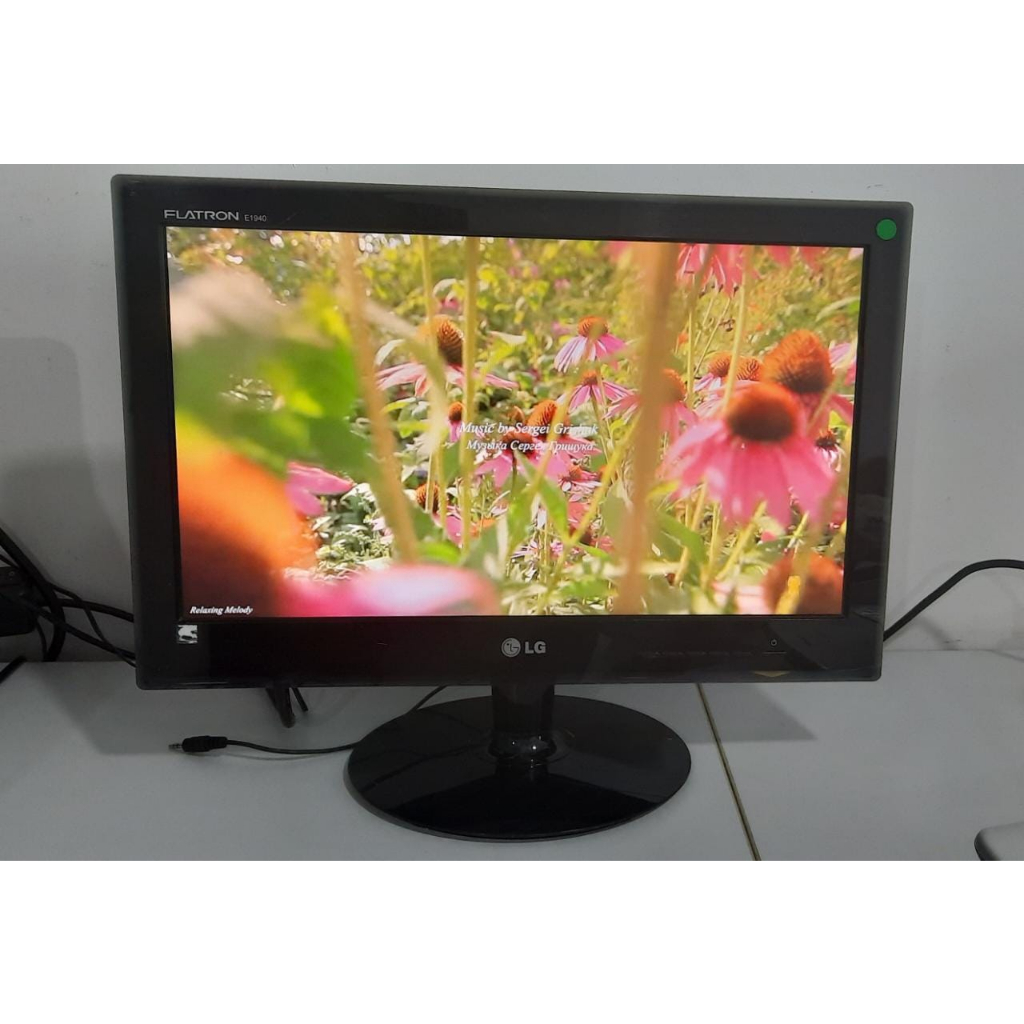 Monitor 19 Polegadas LG E1940s Wide Led Vga + Cabos | Shopee Brasil