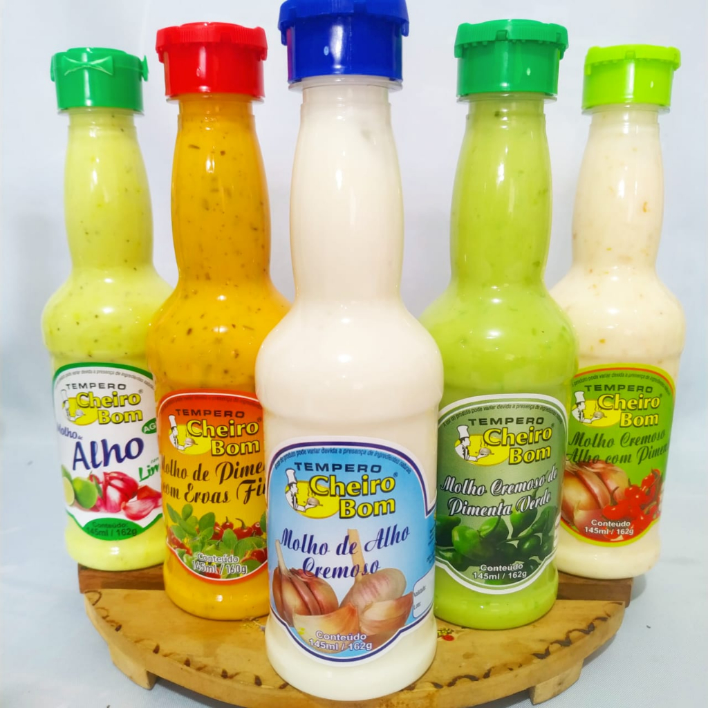 Molho Tempero Cheiro Bom 145ml - Molho de Pimenta - Molho de Alho ...
