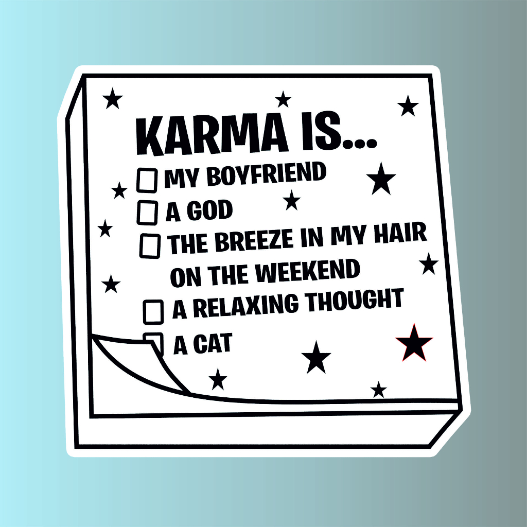 Adesivo Taylor Swift - Karma | Shopee Brasil