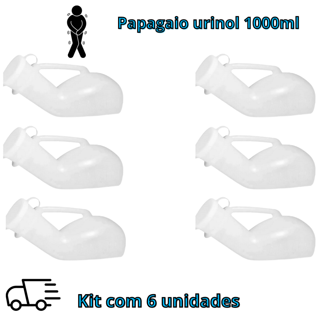 Coletor de Urina Papagaio Urinol Hospitalar Emergência Incontinência ...