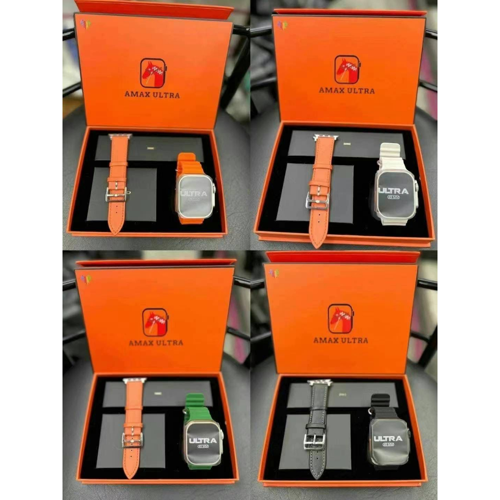 AMAX Ultra Smartwatch 49mm Com Temperatura Corporal NFC e 2 pulseiras ...