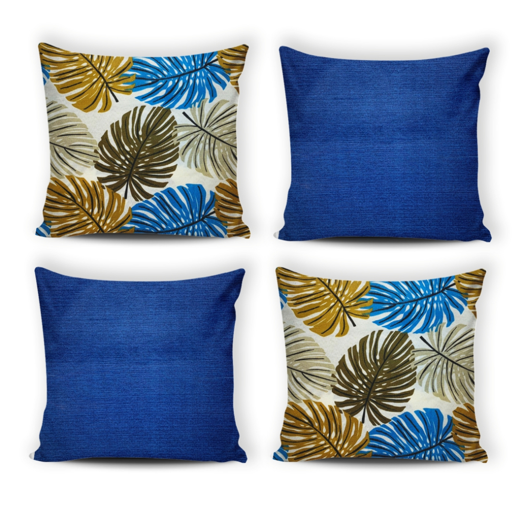 Kit 04 Capas De Almofadas 45x45 Decorativas Varios Modelos | Shopee Brasil