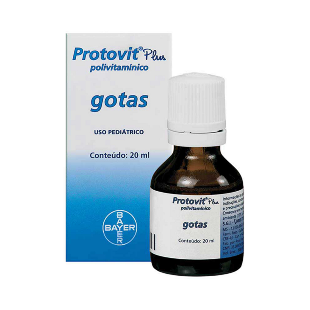 Protovit Plus Em Gotas 20ml Polivitamínico Aumenta a Imunidade | Shopee ...