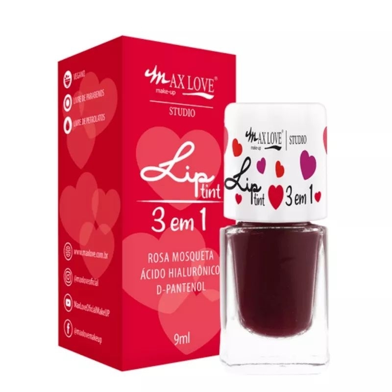 Lip tint Max Love 3 em 1 | Shopee Brasil