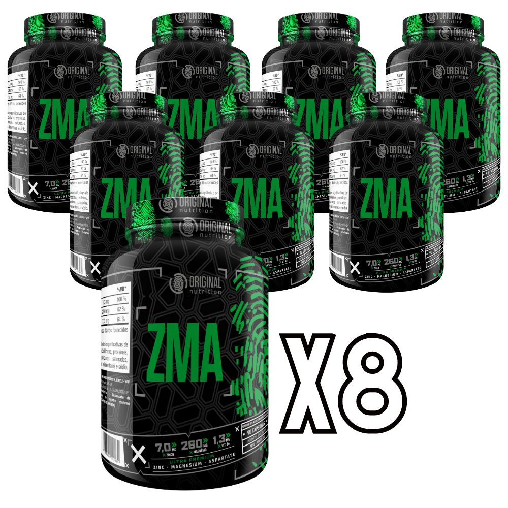 Kit 8x ZMA 90 Cáps - Original Nutrition | Shopee Brasil