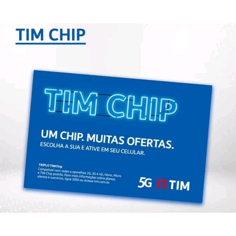 Caixa Chip Tim 100 unidades | Shopee Brasil