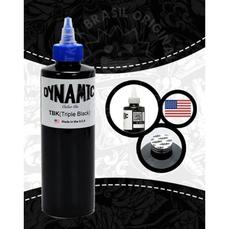 Tinta Dynamic 100% Original Triple Black Tatuagem /tattoo 240Ml | Shopee Brasil