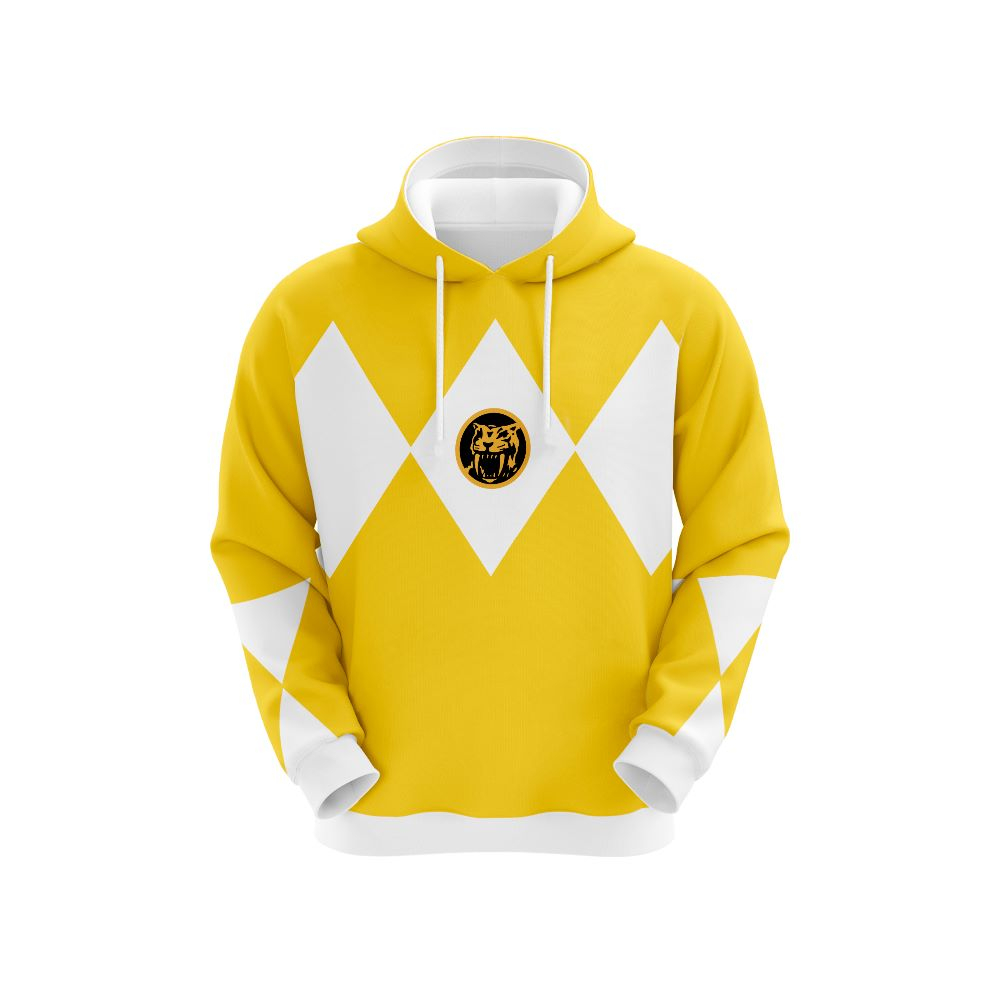MOLETOM BLUSA DE FRIO POWER RANGERS AMARELO CLASSICO REF0651 | Shopee ...