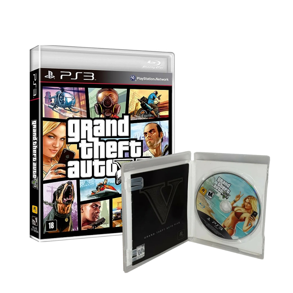 Grand Theft Auto V Standard Edition Rockstar Games GTA PS3 | Shopee Brasil