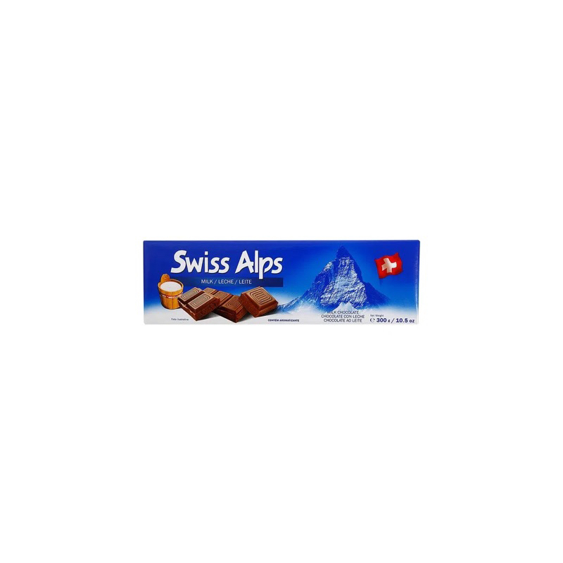 Chocolate ao leite Swiss Alps tablete 300g | Shopee Brasil