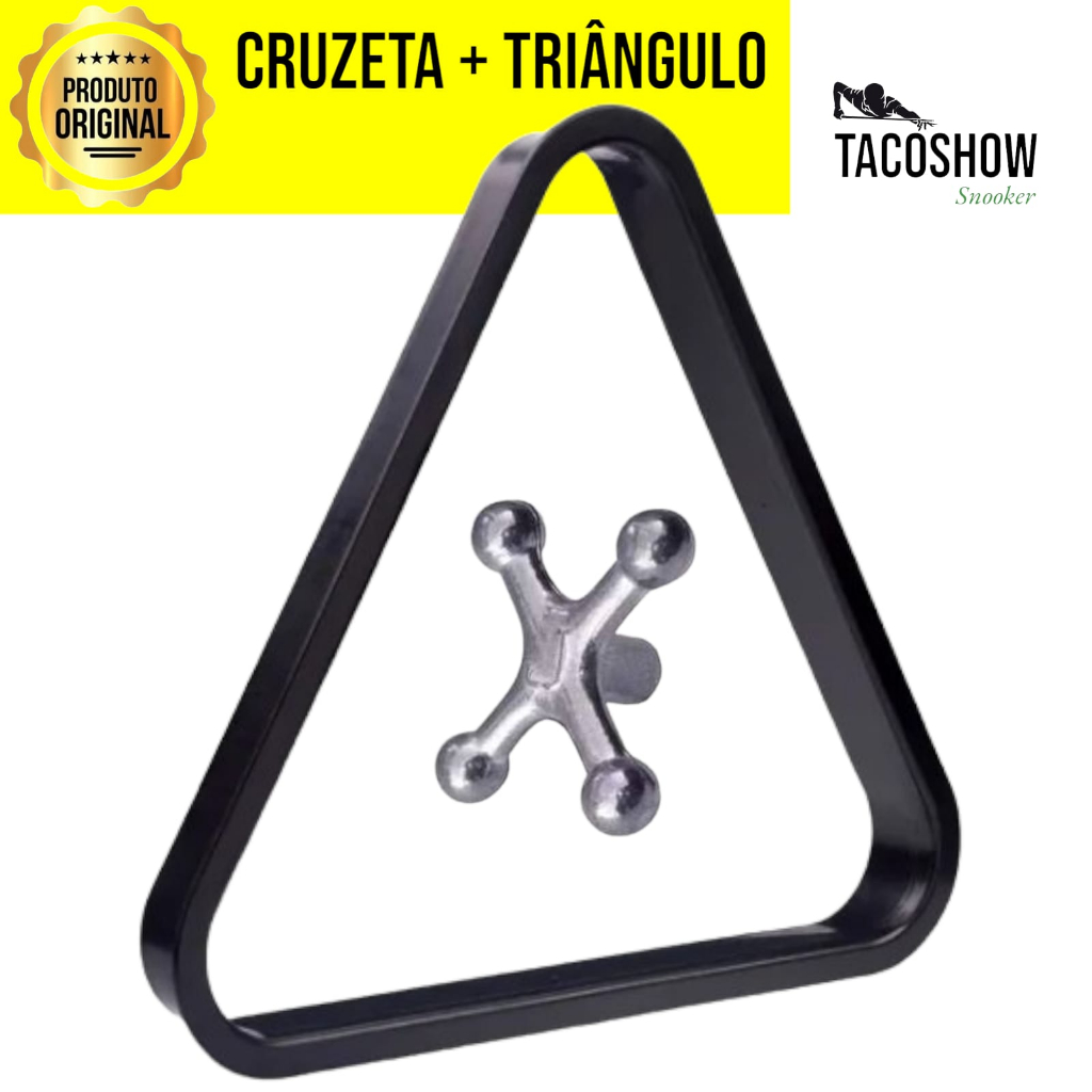 Triangulo de Plástico Para Bolas de Bilhar Sinuca Até 54mm KIT ...