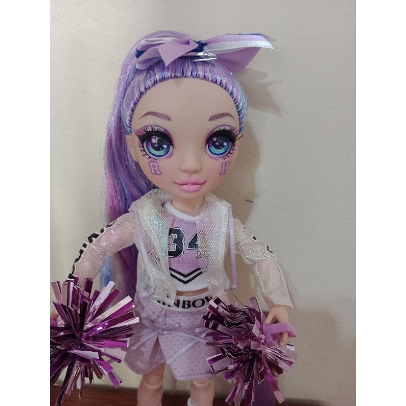 Boneca Rainbow High Cheer violet Willow roxa Original mga (Sem Caixa ...