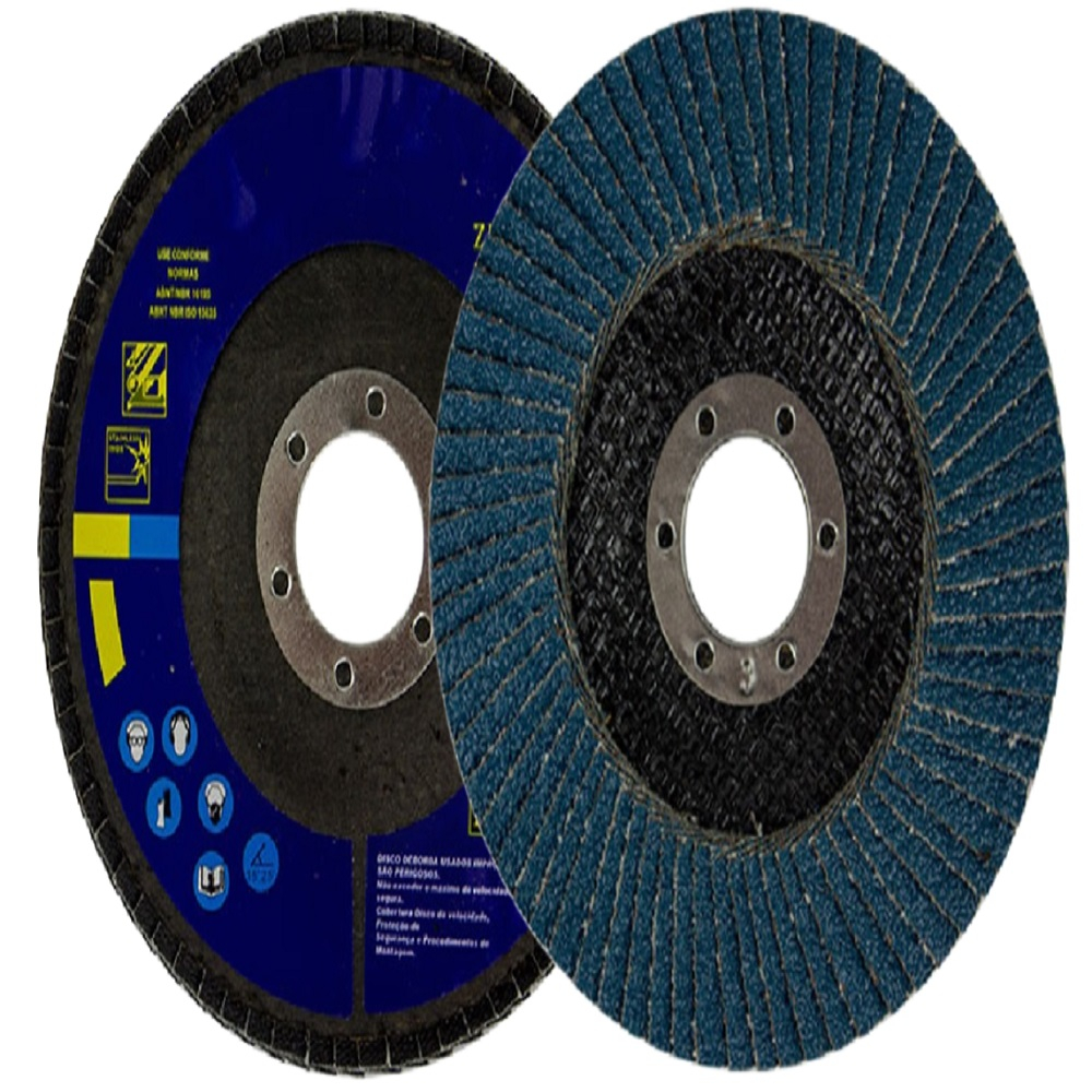 Disco Flap 4.1/2 115 MM Grão 60 - 80 ou 120 para Lixar Madeira Ferro ...