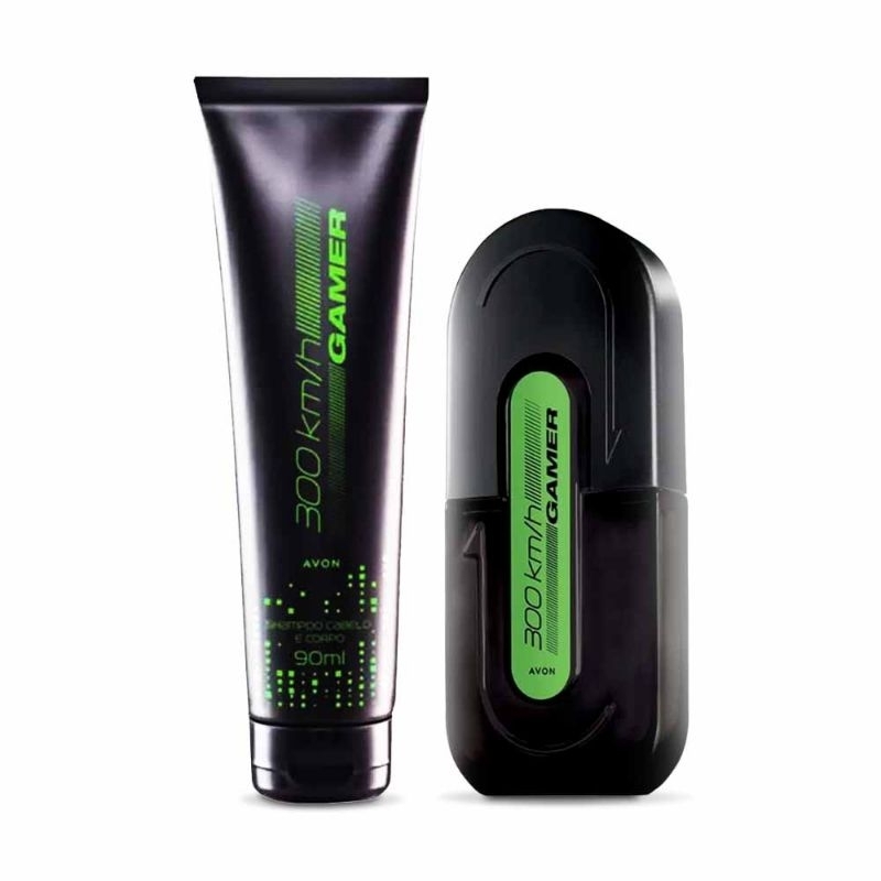 Presente 300 km/h Gamer Avon - Deo Colonia 100 ml + Shampoo Cabelo e ...