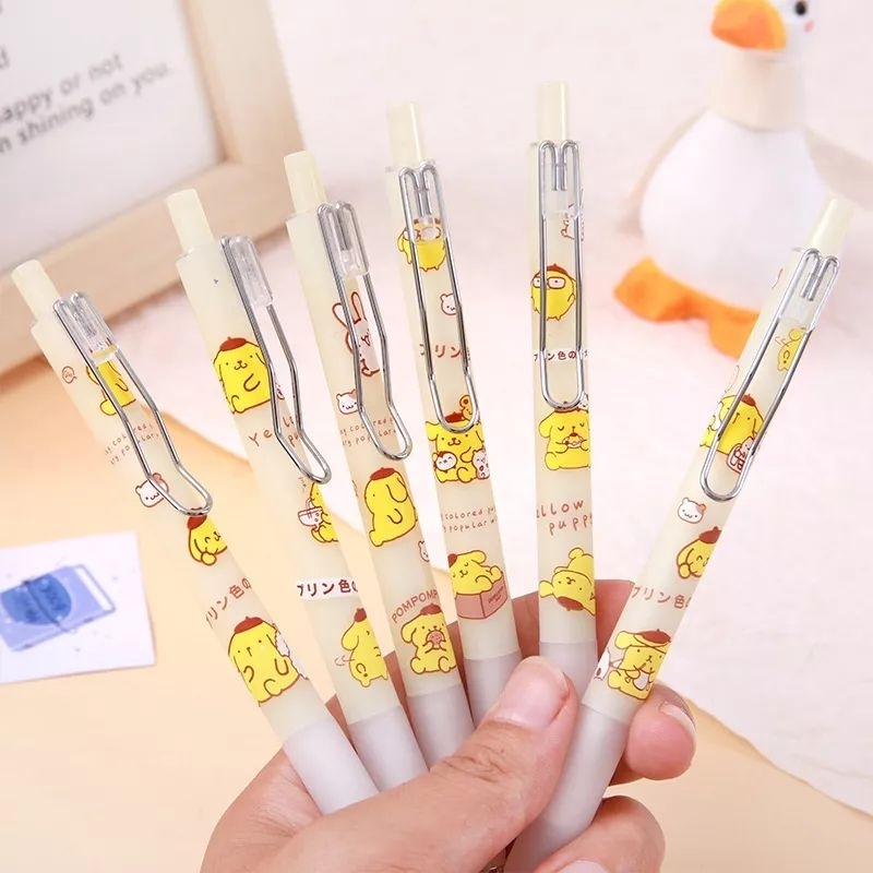 Caneta esferográfica gel Pompom Purin | Shopee Brasil