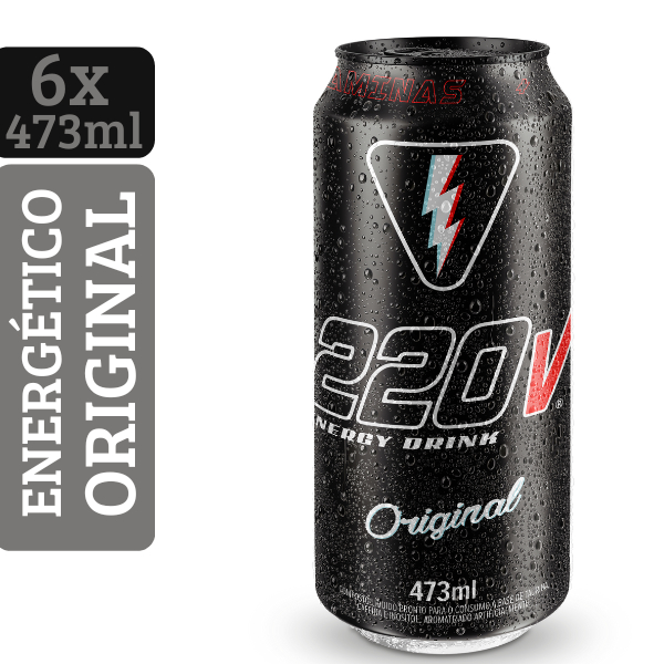 Energético 220v Original 473ml (6un) - Escorrega o Preço