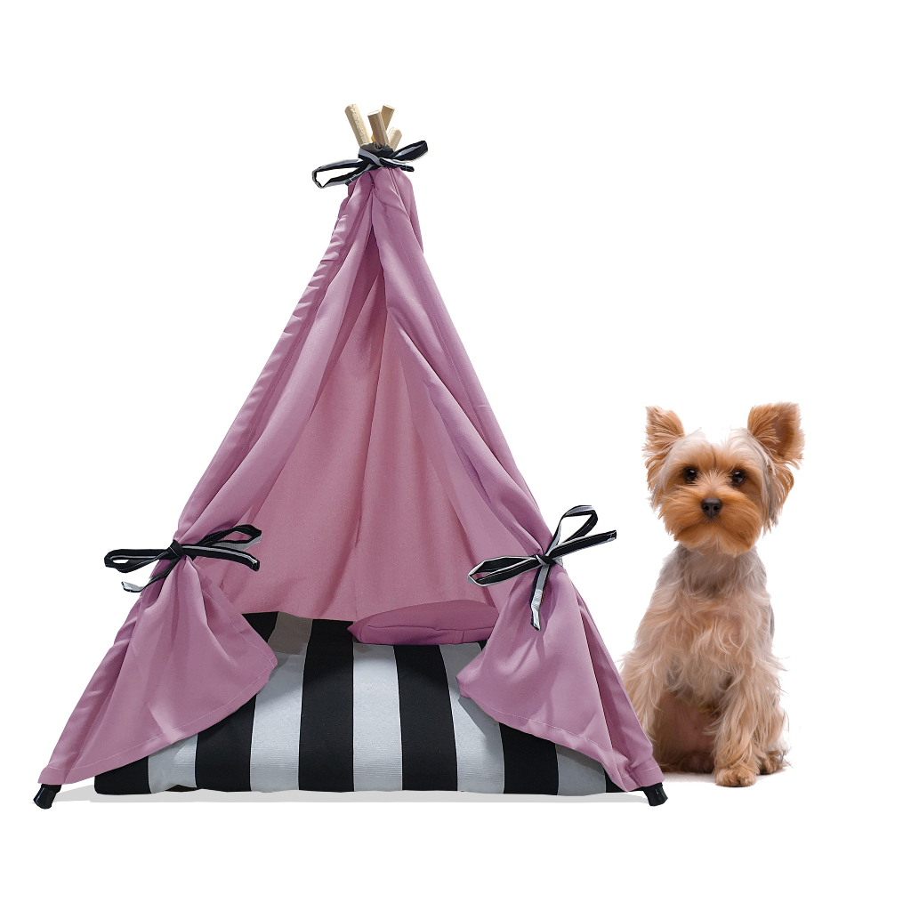 Caminha Cabana Pet Toca Oca Tenda Cama Cachorro Gato Cão Rosa P ...