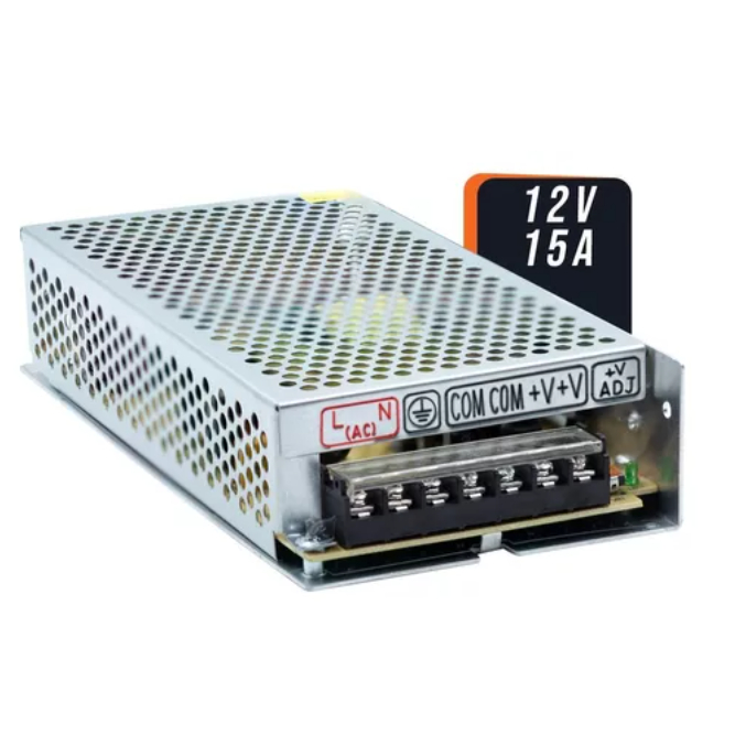 Fonte Chaveada Bivolt 15a 12v 180w Cftv Led Som Automotivo | Shopee Brasil