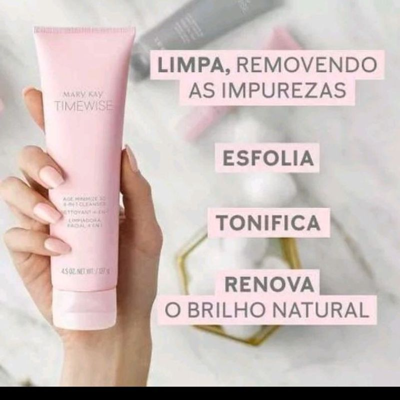 Gel/Creme de Limpeza 4 em 1 TimeWise 3D Mary Kay - Pele Mista a Oleosa | Shopee Brasil