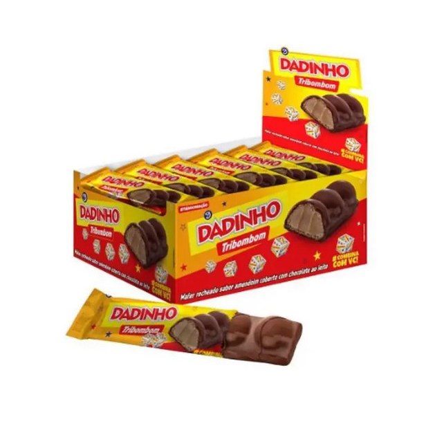Chocolate Tribombom Dadinho Caixa com 20und 600g - Dizioli | Shopee Brasil