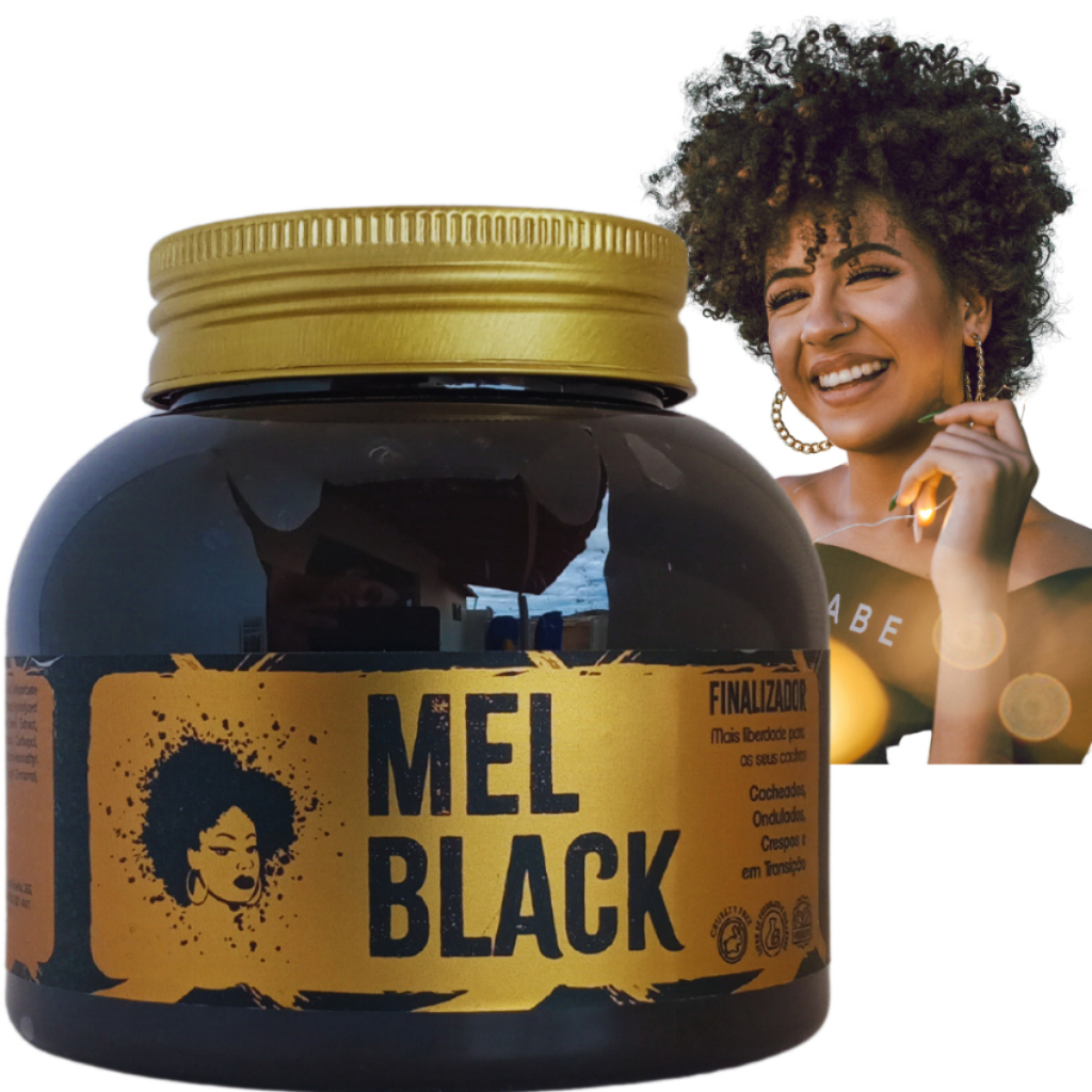 Mel Cola Finalizador Ativador e Fixador Modelador de Cachos Crespos e ...