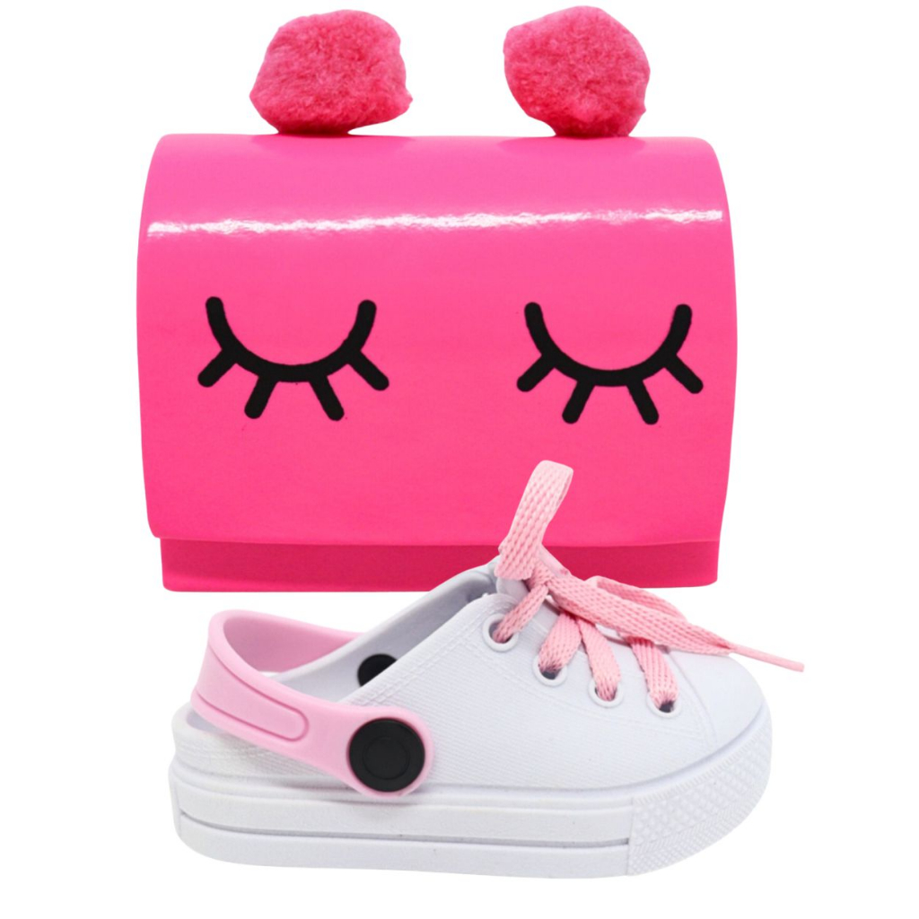 Kit Bolsa Cluth Pequena Infantil Menina Delicada e Babuche De Cadarço ...