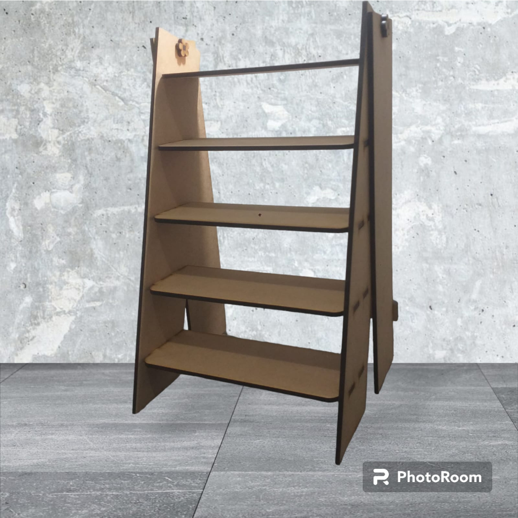 Expositor em MDF 5 prateleiras | Shopee Brasil