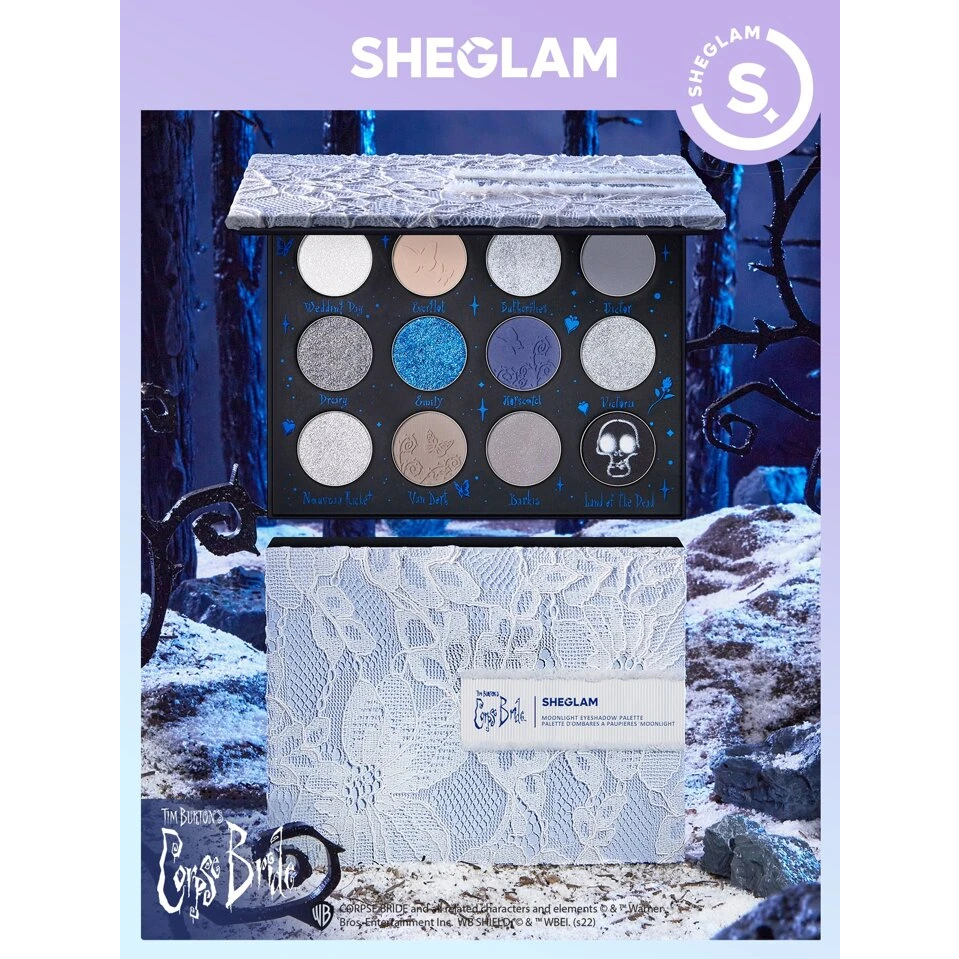 SHEGLAM Corpse Bride | Noiva Cadáver - Paleta De Sombras Luar | Shopee ...