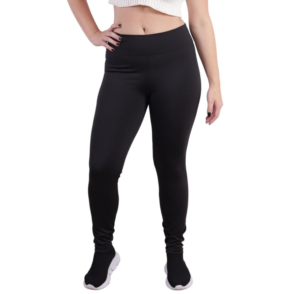 Calça Legging Suplex Super Resistente Academina Lazer Dia Dia Feminina ...