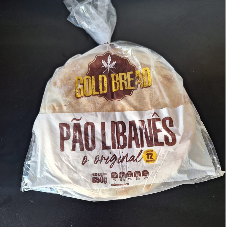 Pão arabe pacote com 12 unid libanês - Pao sirio - Pao de beirute - Pao ...
