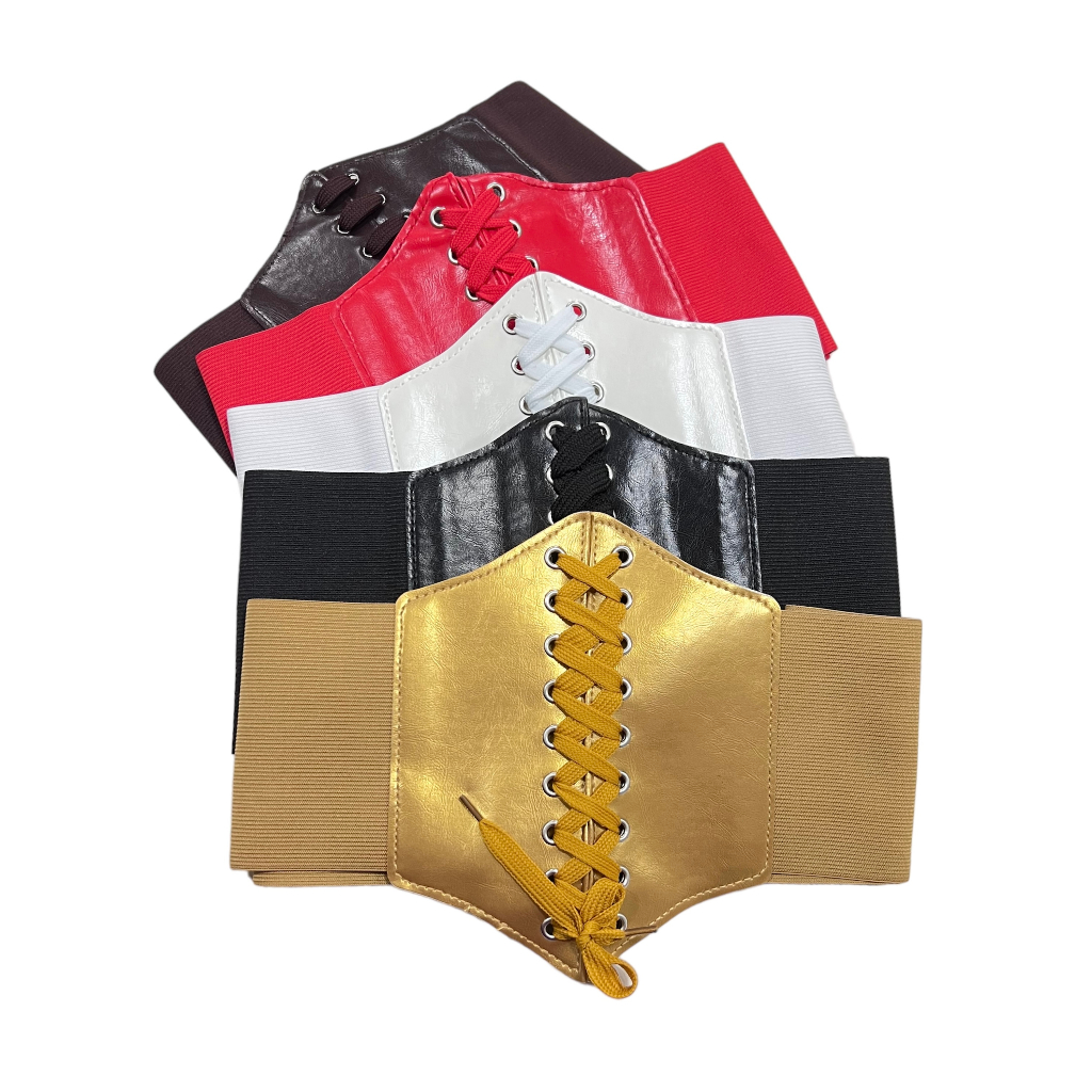 Cinto Corselet Corset de Elástico com Velcro Efeito Cintura Fina ...
