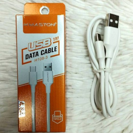 Cabo Usb x Micro Usb Tipo C 1 Metro H108-3 Branco | Shopee Brasil