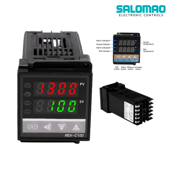 Controlador de Temperatura PID Rex C-100 RELAY | Shopee Brasil