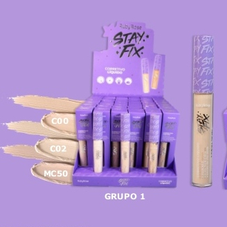 CORRETIVO LIQUIDO STAY FIX RUBY ROSE HB-912 | Shopee Brasil