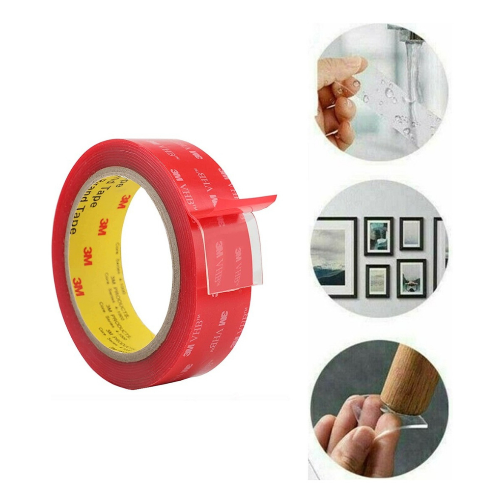 Fita Dupla Face Adesivo 3m Colar Quadro Super Forte 19mm X3m | Shopee ...