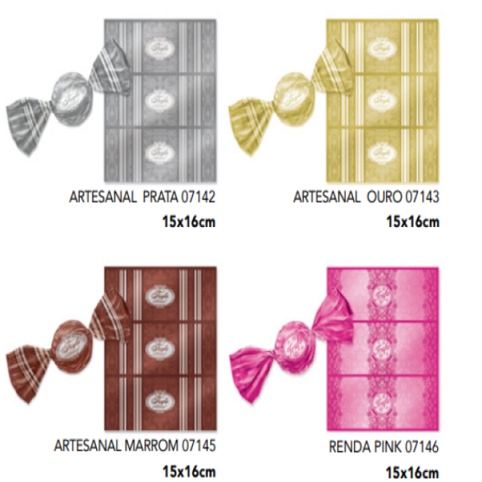 1000 EMBALAGEM PARA TRUFA 15X16CM ARTESANAL 10 PACOTES ESCOLHA COR ...