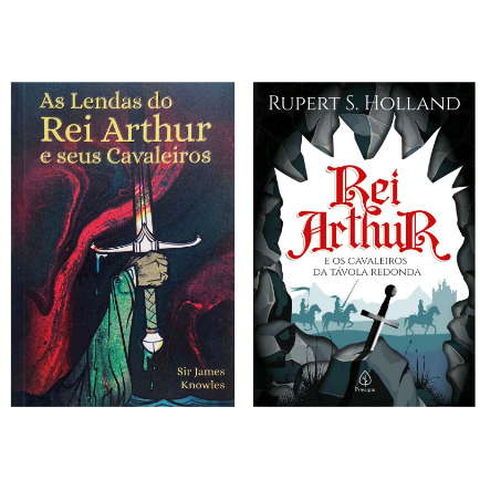 Kit Livros Rei Arthur e os Cavaleiros da Távola Redonda + As Lendas do Rei Arthur e seus ...