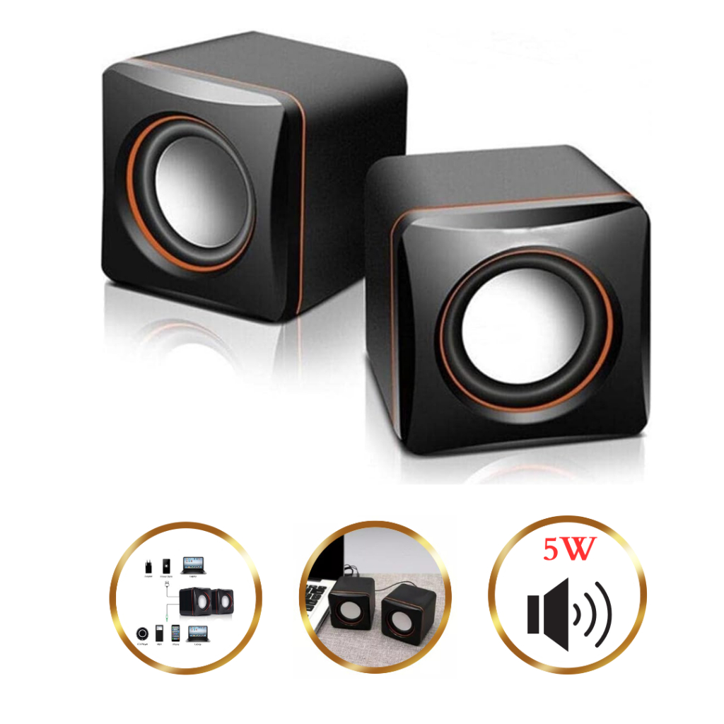 Caixa Caixinha de Som Potente 5W Usb P2 Para Computador Pc Notebook ...