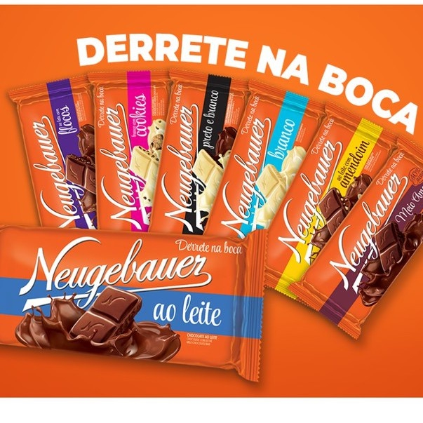 Kit 10 Barra de Chocolate Neugebauer 90g | Shopee Brasil