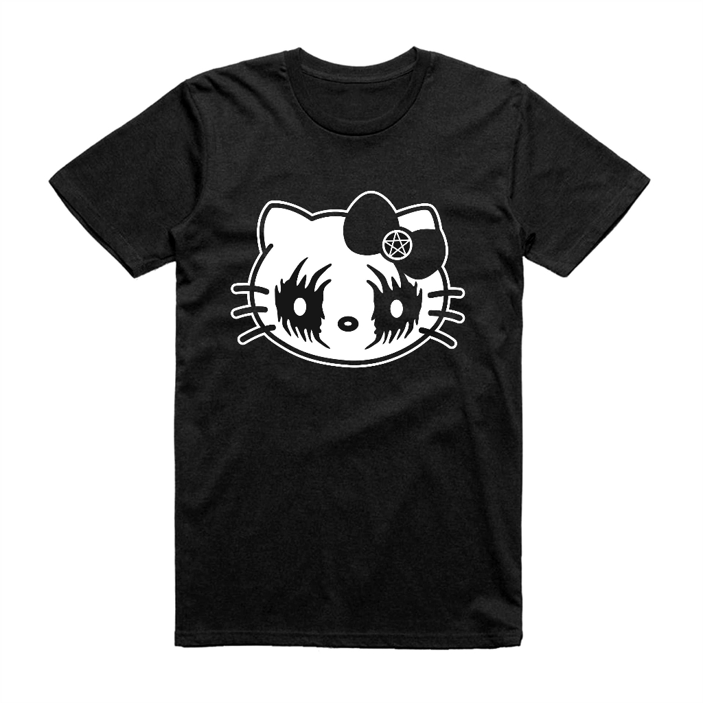Camiseta blusa hello kitty metal gótico rock | Shopee Brasil