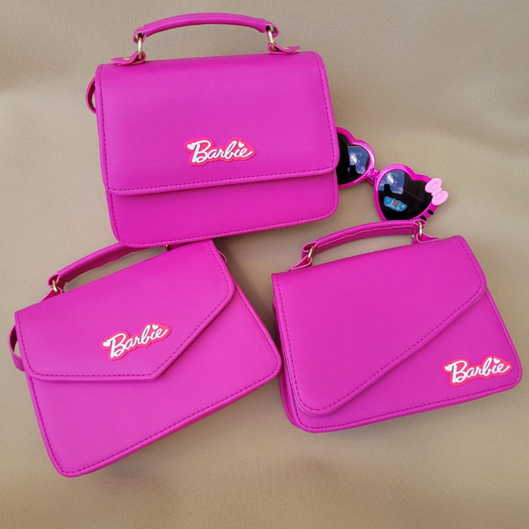 Bolsa barbie infantil pequena de ombro transversal rosa pink | Shopee ...