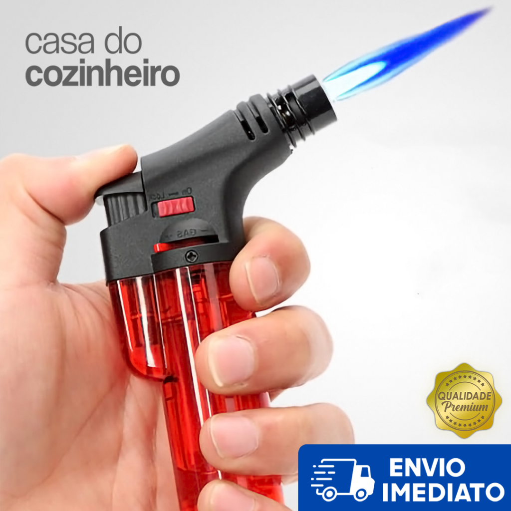 Maçarico Mini Portátil Recarregável Ultra Chama Esqueiro Masarico 11CM ...