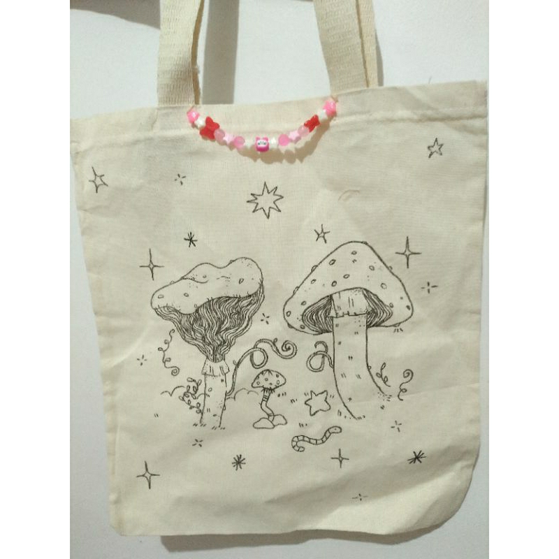 Ecobag cogumelos ☆ | Shopee Brasil