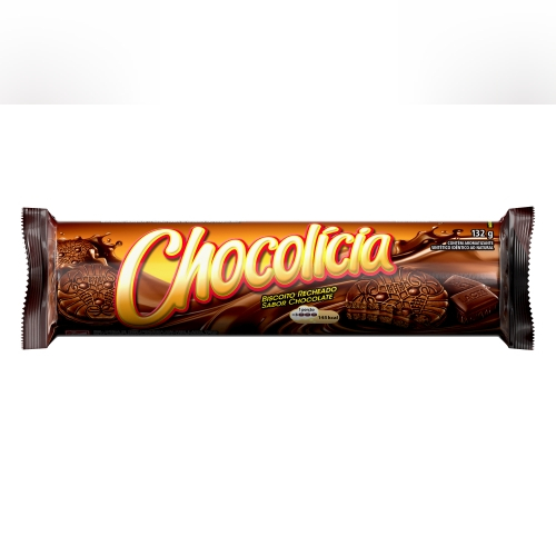 Biscoito Recheado Chocolicia 132gr | Shopee Brasil