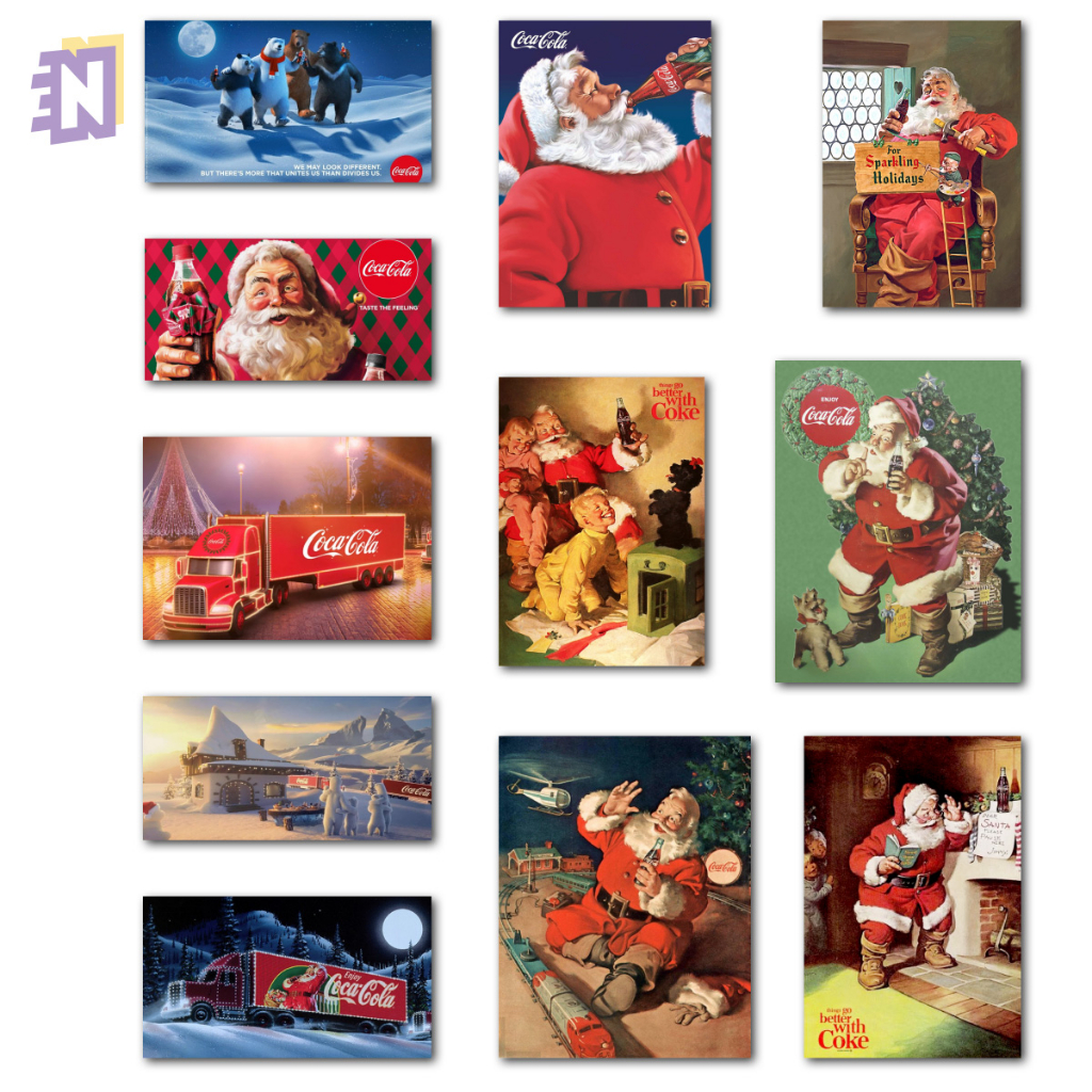 Ima de Geladeira Natal papai Noel Coca-Cola - Kit 11 Peças | Shopee Brasil