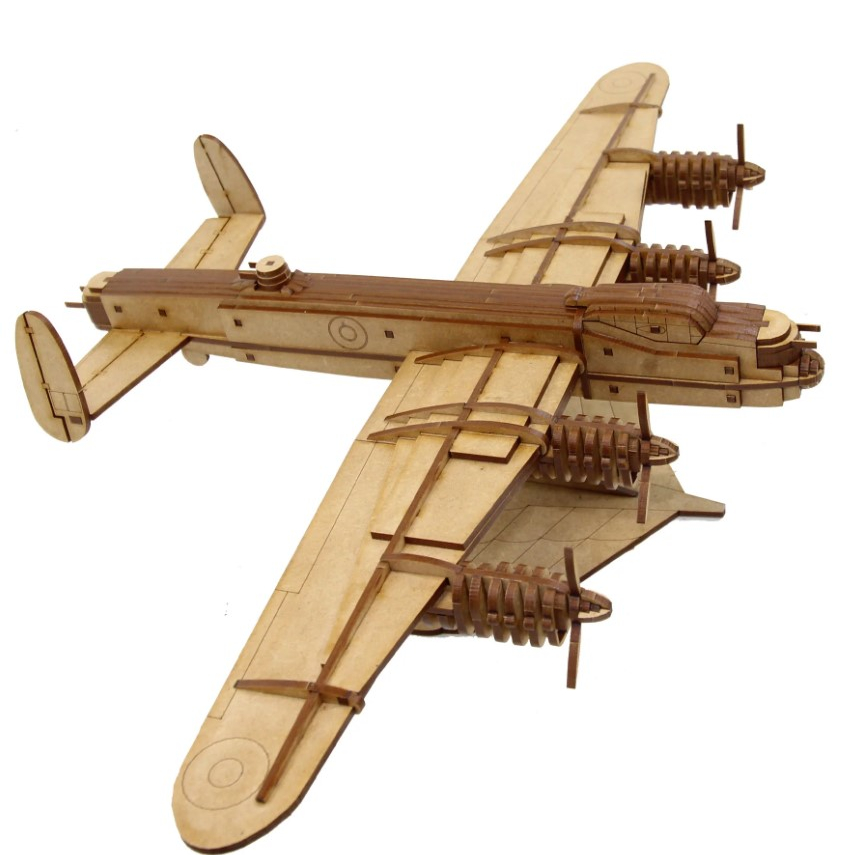 Miniatura Avro Lancaster Assembly Guide quebra-cabeça mdf | Shopee Brasil