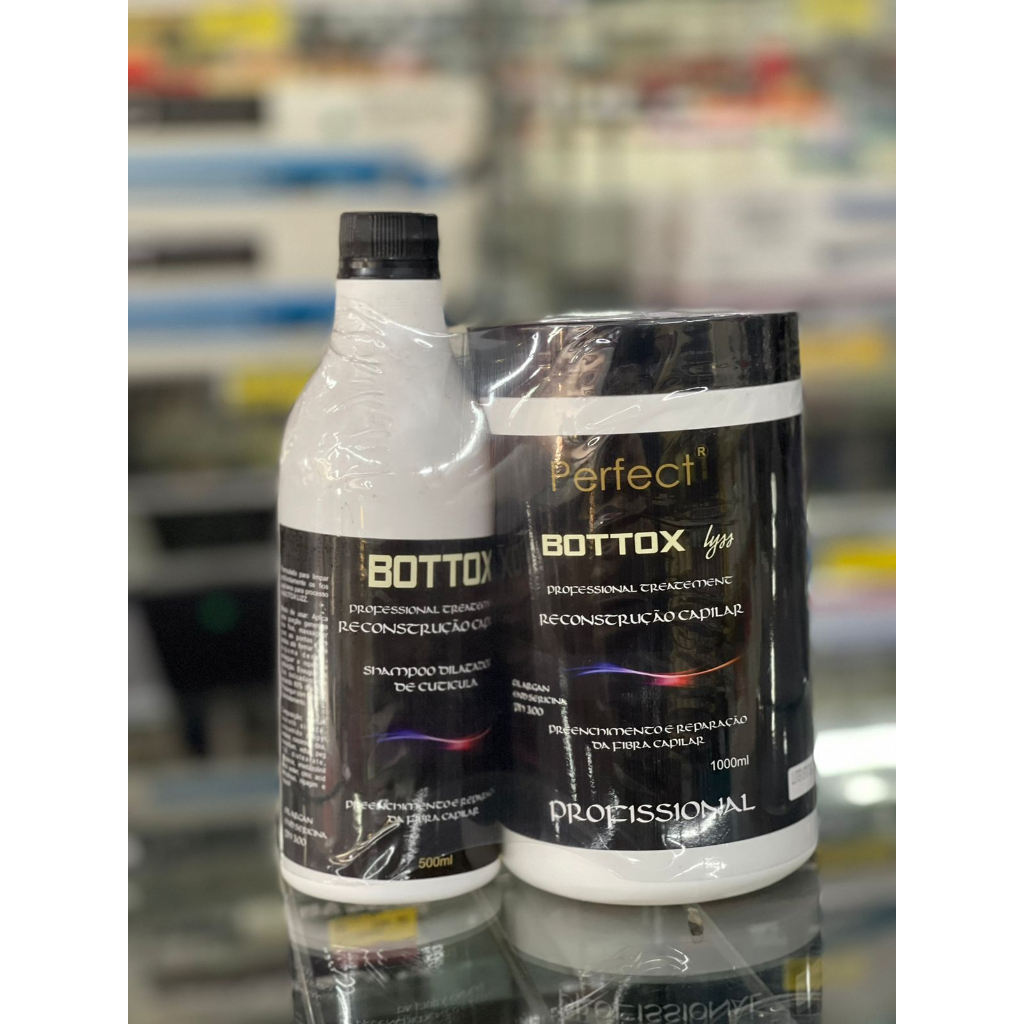 Botox Capilar Perfct Brasil Shampoo 500ml + Bottox 1kg PROFISSIONAL ...