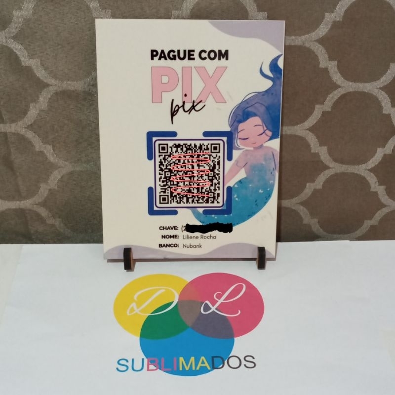 placa PIX QR code personalizada em MDF | Shopee Brasil