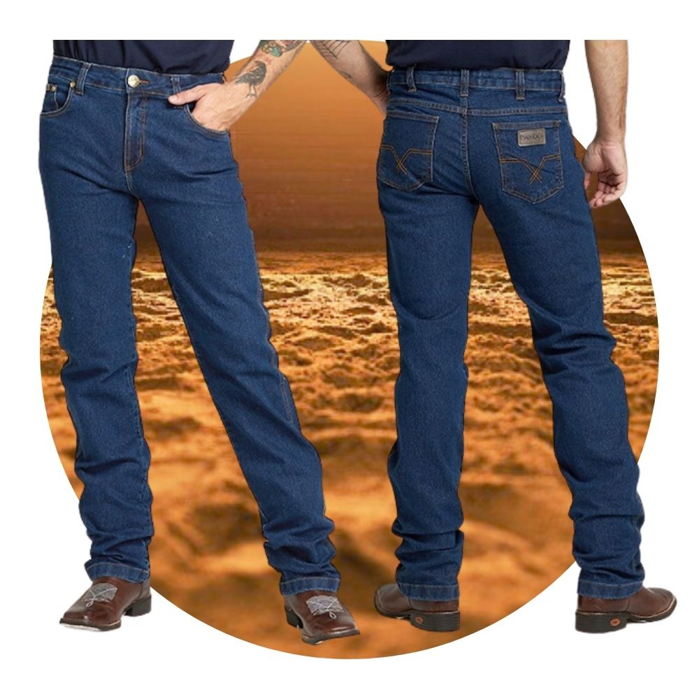 Calça Country Jeans Masculina Original Pura Raça Stone Azul Original ...